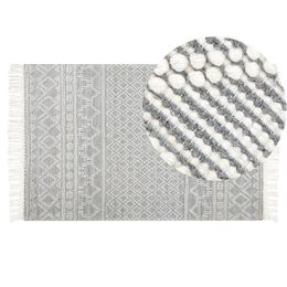 Beliani TEPPICH geflochten Solhan 230/160 cm