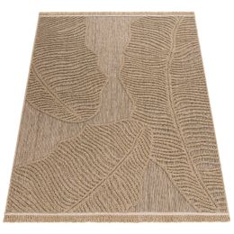 KADIMA DESIGN OUTDOORTEPPICH, in Naturoptik, aus Polypropylen, Florh&ouml;he 7 mm, Beige, 160 x 220 cm