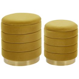Beliani POUF Garland 40-33/40-33/44-38 cm