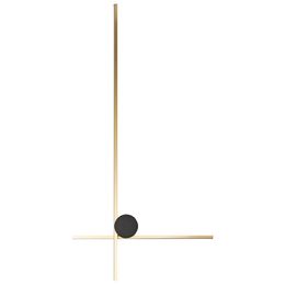 Beliani LED WANDLAMPE Gold/Schwarz Nuevo