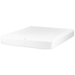 Beliani WASSERBETTBEZUG 140/200 cm Wei&szlig; Pure