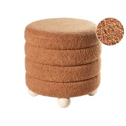 Beliani POUF Goldbraun Chilly