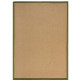 KADIMA DESIGN JUTETEPPICH TRENT, geometrisch, Braun-Gr&uuml;n, 160 x 230 cm