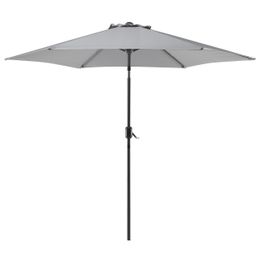 Beliani SONNENSCHIRM 270 cm dunkelgrau Varese