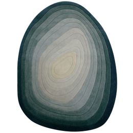 KADIMA DESIGN TEPPICH aus Wolle PARRET in Blau, abstrakt, 200 x 290 cm