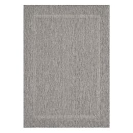 KADIMA DESIGN TEPPICH Outdoor ALSTER in Grau, einfarbig, 140 x 200 cm