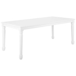 Beliani ESSTISCH 180/90/76 cm Wei&szlig; Rechteckig Cary