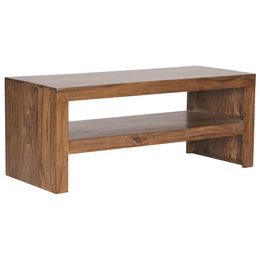 KADIMA DESIGN COUCHTISCH Sheesham Massivholz, Moderner Stil, 110x45x45 cm, Handgefertigt