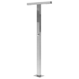 Beliani GARTENDUSCHE Silber Urzulai