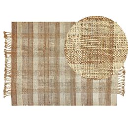 Beliani TEPPICH geflochten Berissa 200/140 cm
