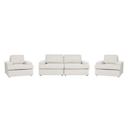 Beliani SOFA-SET 5-sitzer hellbeige Alla