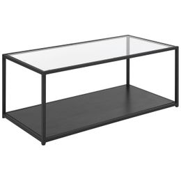 Beliani COUCHTISCH Glas schwarz rechteckig Medora