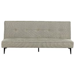 Beliani 3-SITZER-SCHLAFSOFA hellgr&uuml;n/schwarz Essvik