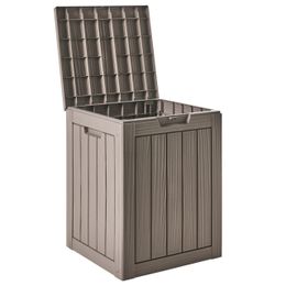 Beliani AUFBEWAHRUNGSBOX Medellin 46 cm 43 cm Taupe