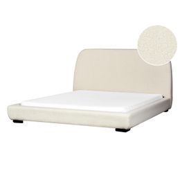 Beliani POLSTERBETT mit Lattenrost 160x200 cm Beige Roisel