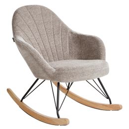 Beliani SCHAUKELSTUHL Taupe Skale