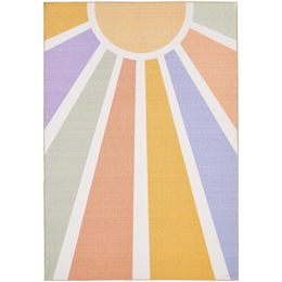 KADIMA DESIGN SPIELTEPPICH TRAUN in Bunt, mit Sonnenstrahlen-Motiv, 160 x 230 cm
