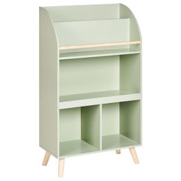 Beliani B&Uuml;CHERREGAL mit 3 Ebenen 102 cm Hellgr&uuml;n Liloet