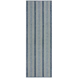 KADIMA DESIGN OUTDOORTEPPICH Waschbar FLEET, geometrisch, Blau-Gr&uuml;n, 80 x 230 cm
