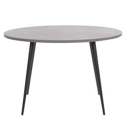 Beliani ESSTISCH 120/120/76 cm Hellgrau Rund Odeon