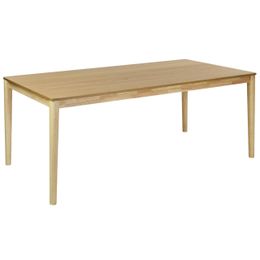 Beliani ESSTISCH 200/100 cm Helles Holz Ermelo