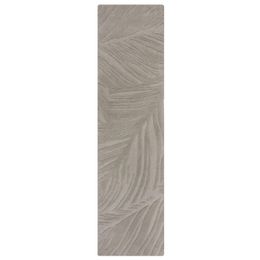 KADIMA DESIGN WOLLTEPPICH LEVEN, floral, Grau, 60 x 230 cm