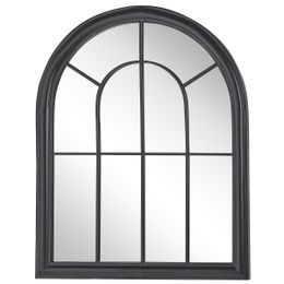 Beliani WANDSPIEGEL schwarz Fensteroptik 69/89 cm Embry