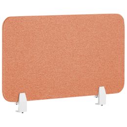 Beliani SCHREIBTISCHTRENNWAND 80 x 40 cm Hellrot Wally