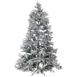 Beliani WEIHNACHTSBAUM 240 cm Wei&szlig; Bassie