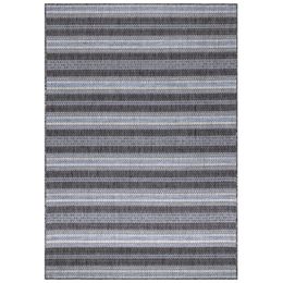 KADIMA DESIGN TEPPICH Outdoor SARNTAL in Schwarz, im Vintage-Stil, 120 x 170 cm