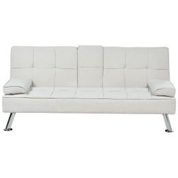 Beliani 3-SITZER-SCHLAFSOFA hellbeige Roxen