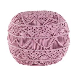 Beliani POUF Rosa 40/40/40 cm Kayseri