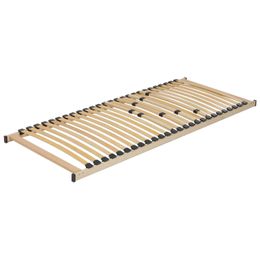 Beliani LATTENROST 80x200 cm Heller Holzfarbton Vouziers