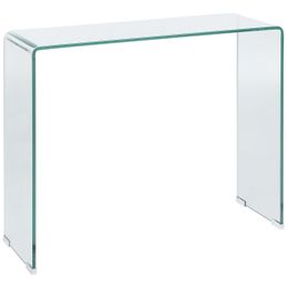 Beliani KONSOLENTISCH Glas transparent 90/30/75 cm Kendall