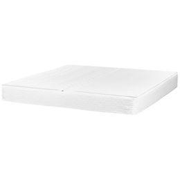 Beliani WASSERBETTBEZUG 180/200 cm Wei&szlig; Pure