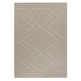 KADIMA DESIGN TEPPICH Outdoor IMST in Beige, im Boho-Stil, aus Polypropylen, 160 x 230 cm