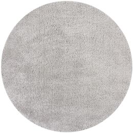 KADIMA DESIGN TEPPICH LYNE, einfarbig, Grau, &Oslash; 133 cm
