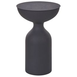 Beliani BEISTELLTISCH Metall schwarz rund 36 cm Cota