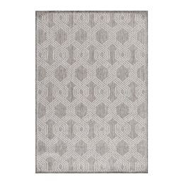 KADIMA DESIGN TEPPICH Outdoor LIRIA in Grau, geometrisch, 160 x 230 cm