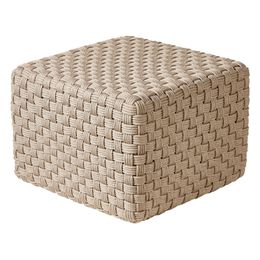 Beliani POUF Taupe Nalli