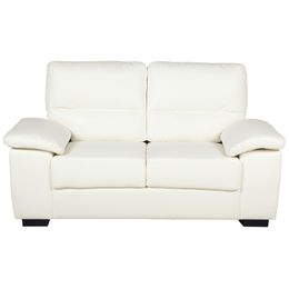 Beliani 2-SITZER-SOFA Kunstleder Beige Vogar