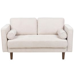 Beliani 2-SITZER-SOFA hellbeige Nurmo
