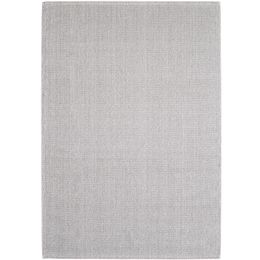 KADIMA DESIGN TEPPICH Flachgewebe CIMA in Silber, einfarbig, 160 x 230 cm