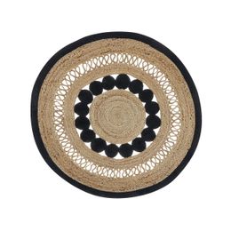 Beliani TEPPICH geflochten Yozgat 120/120 cm