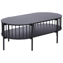 Beliani COUCHTISCH Schwarz Oreana