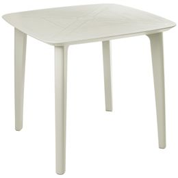 Beliani GARTENTISCH 86/86 cm Hellbeige Sorico