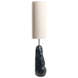 Beliani STEHLAMPE Schwarz Selb