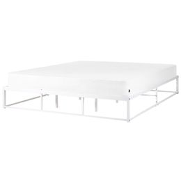 Beliani BETT mit Lattenrost 180x200 cm Wei&szlig; Viry