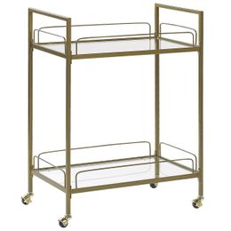Beliani SERVIERWAGEN Gold Veneta