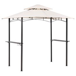 Beliani PAVILLON Stahl beige 240/148 cm Naro